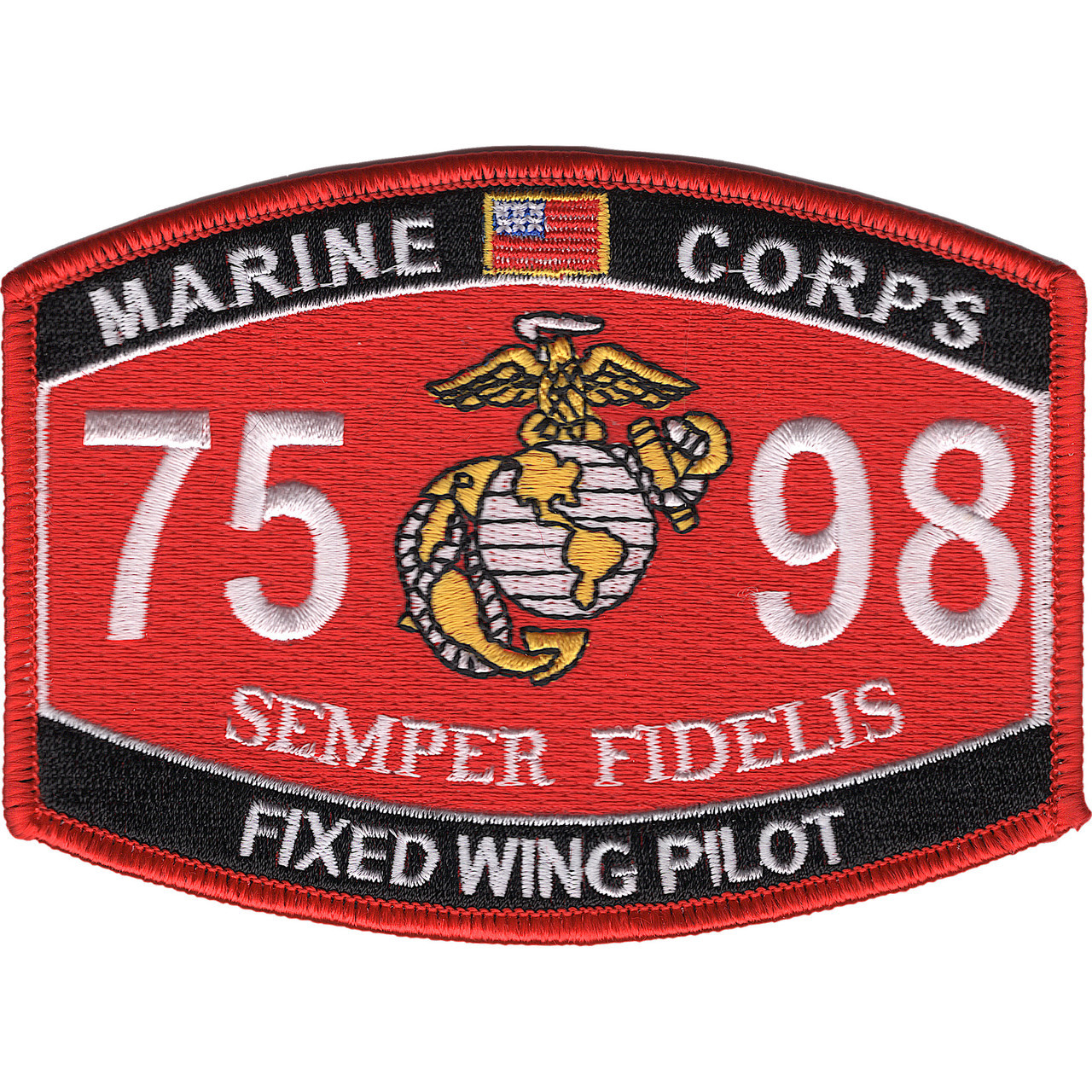 7598 Fixed Wing Pilot MOS Patch | MOS Patches | Marine Patches ...