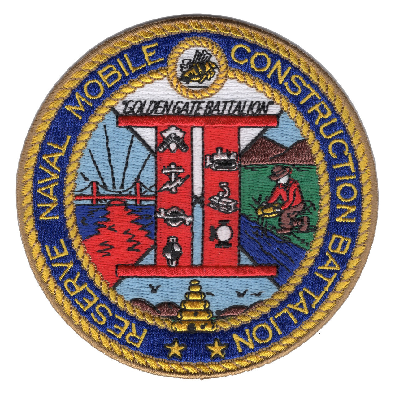 2nd Reserve Naval construction Battalion Patch | Seabee Patches | Navy ...