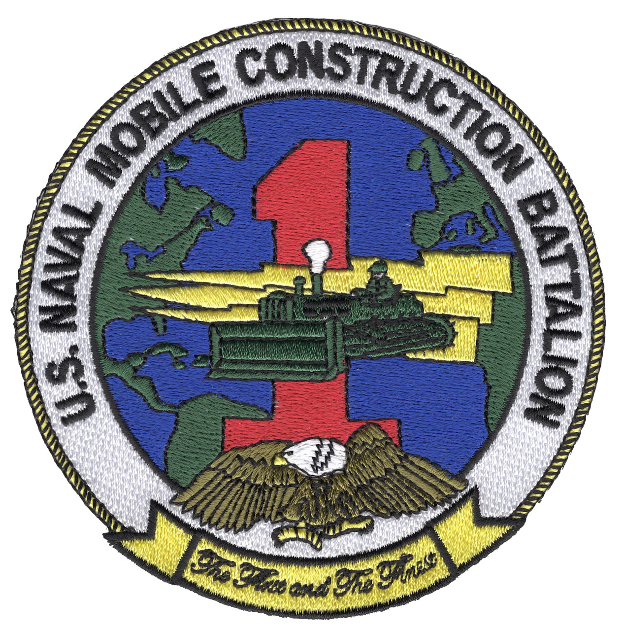 1st Naval Mobile Construction Battalion Patch | Seabee Patches | Navy ...