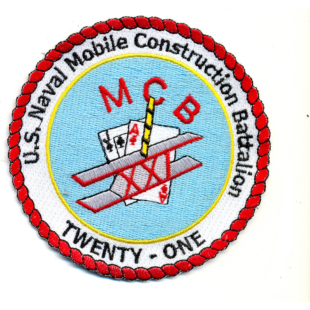 21st U.S. Naval Mobile Construction Battalion Patch | Seabee Patches ...