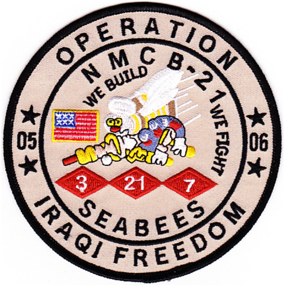 21st Mobile Construction Battalion OIF Patch | Seabee Patches | Navy ...