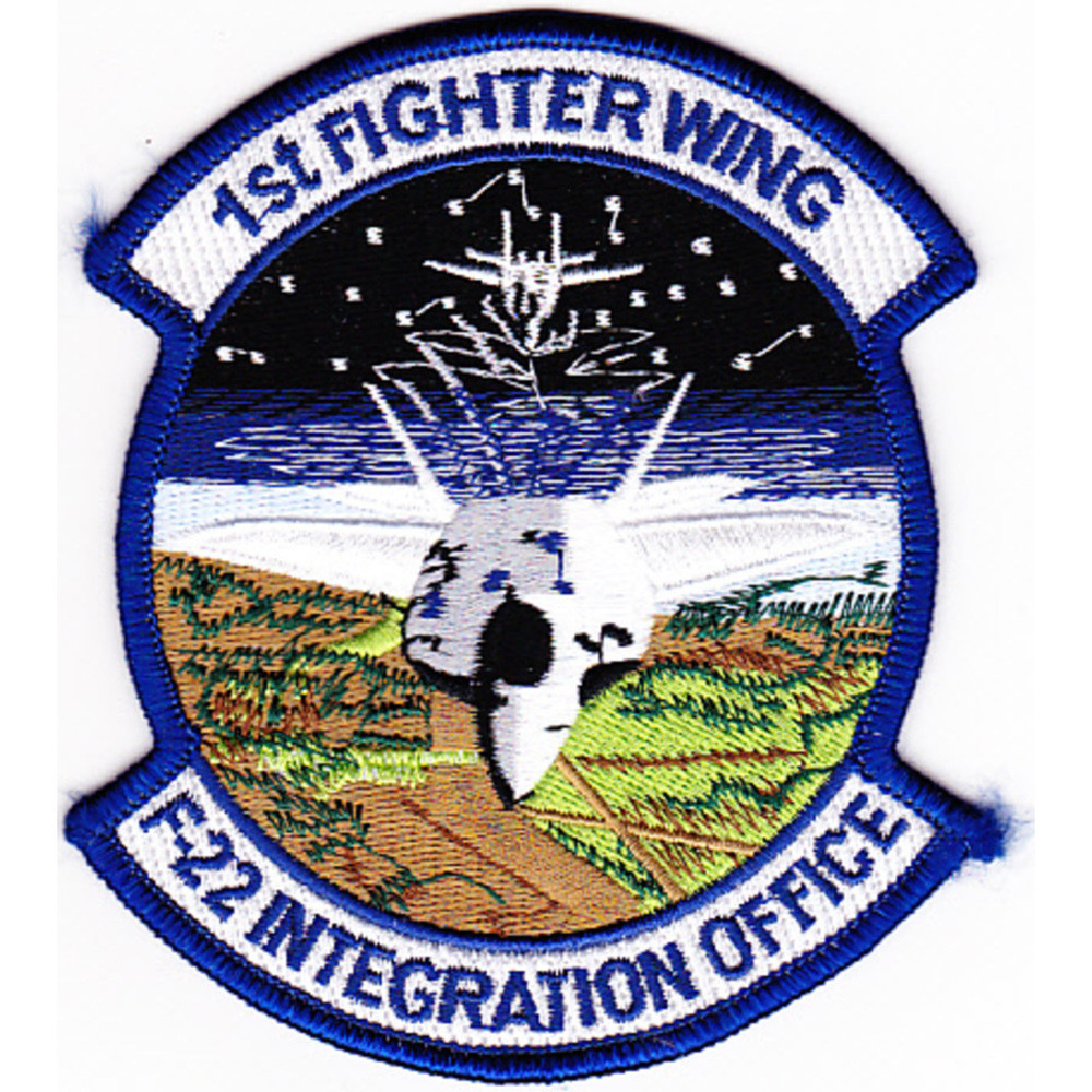 1st Fighter Wing Patch F-22 Integration Office | Squadron Patches | Air ...
