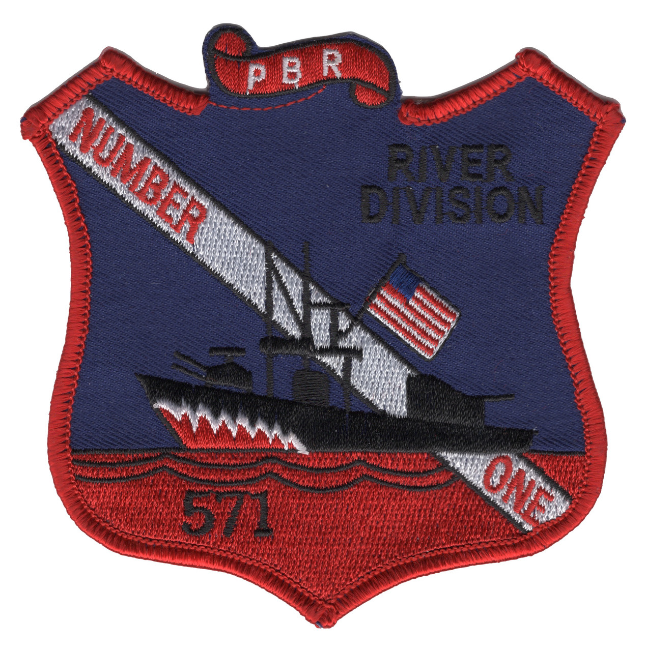RIVDIV 571 River Division Patch PBR Number One | River Patrol Boat ...