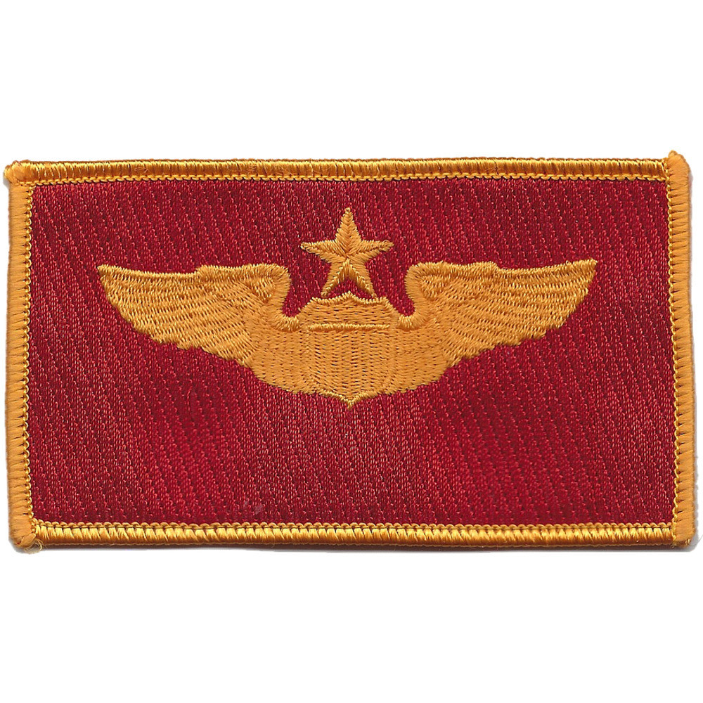 Senior Pilot Wings Patch Red And Gold | Specialty Patches | Air Force ...