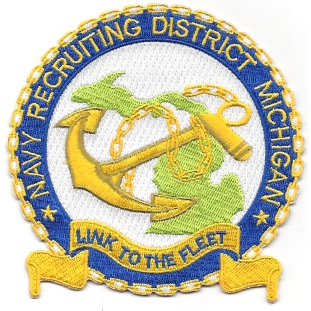 Recruiting District Michigan Patch | Base Patches | Navy Patches ...