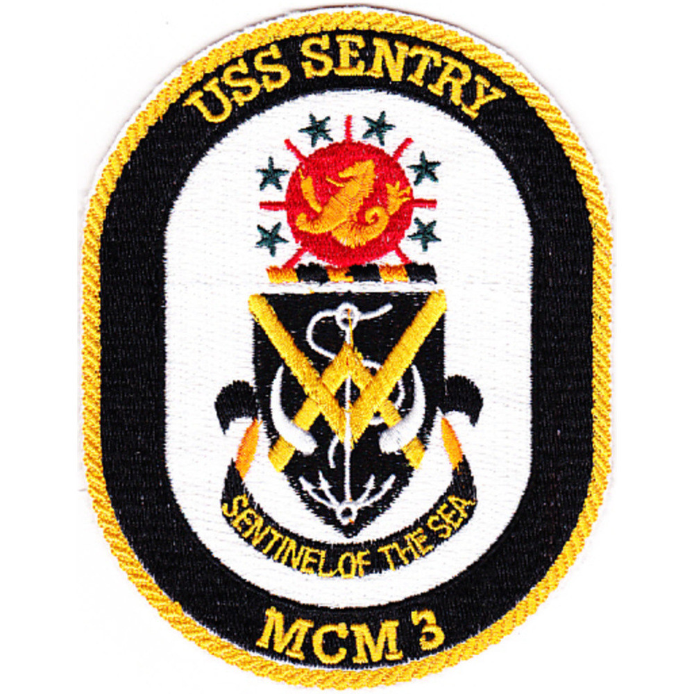 MCM-3 USS Sentry Patch | Ship Patches | Navy Patches | Popular Patch