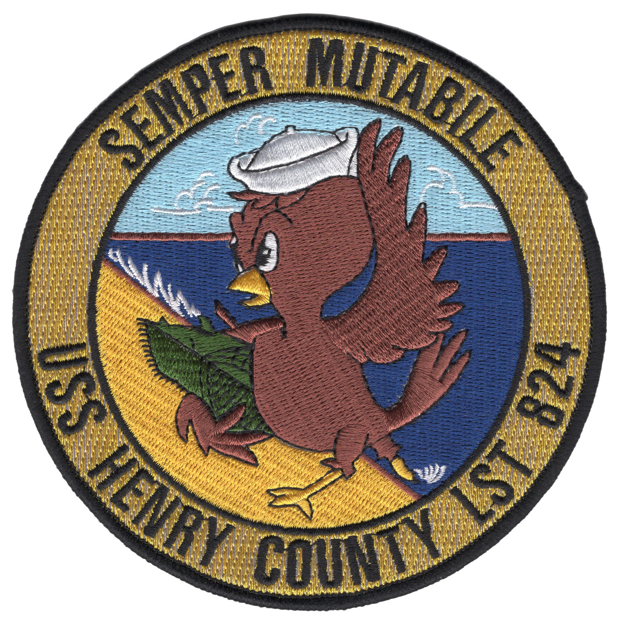LST-824 USS Henry County Landing Ship Tank Patch | Amphibious Ship ...