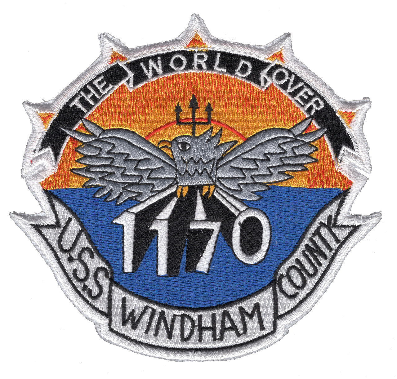 LST-1170 USS Windham County Patch | Amphibious Ship Patches | Navy ...