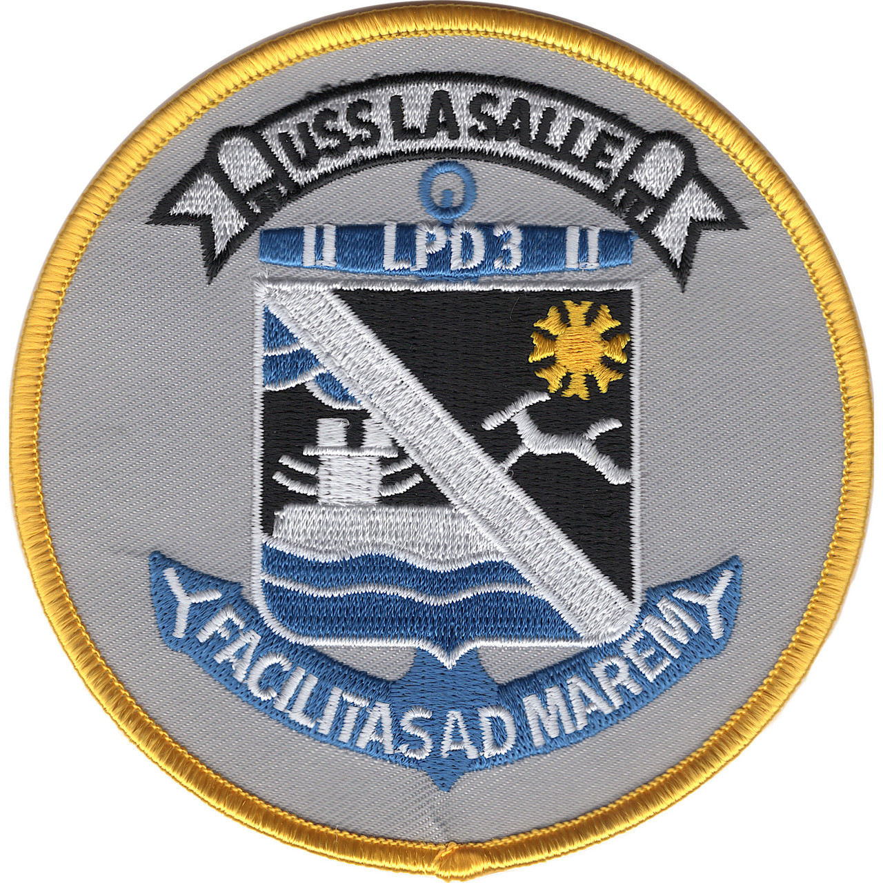 LPD-3 USS La Salle Patch | Amphibious Ship Patches | Navy Patches ...