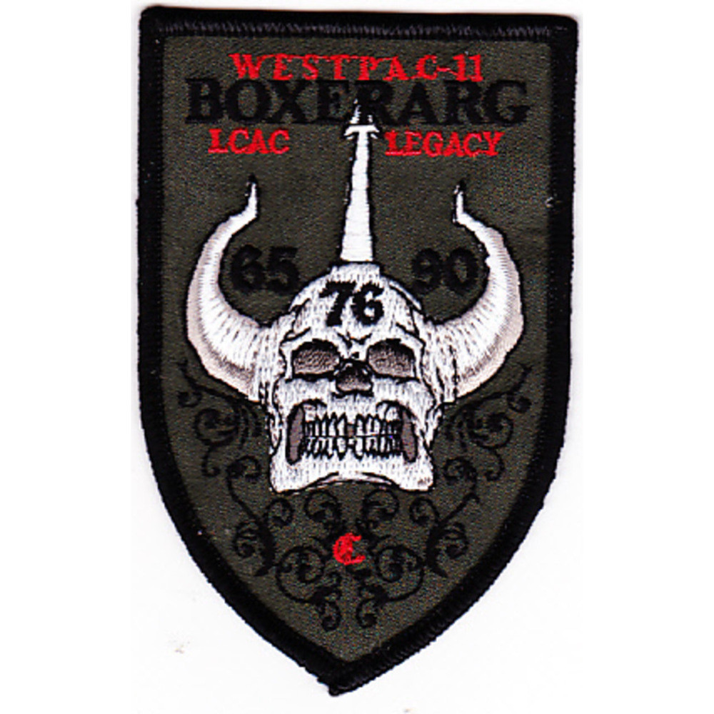 LHD-4 USS Boxer ARG LCAC Legacy Patch Westpac-11 | Amphibious Ship ...