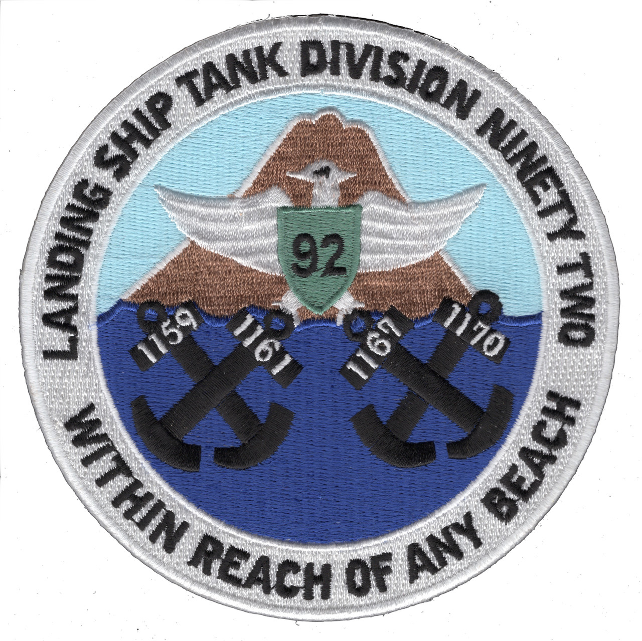 LANSHIPDIV-92 Landing Ship Tank Division Patch | Amphibious Ship ...