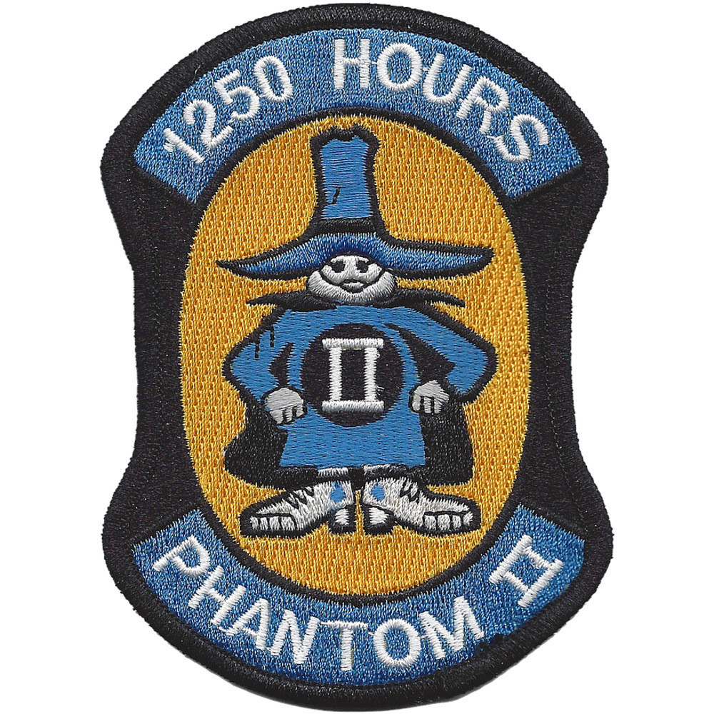 F-4 Phantom II 1250 Hours Patch | Squadron Patches | Navy Patches ...