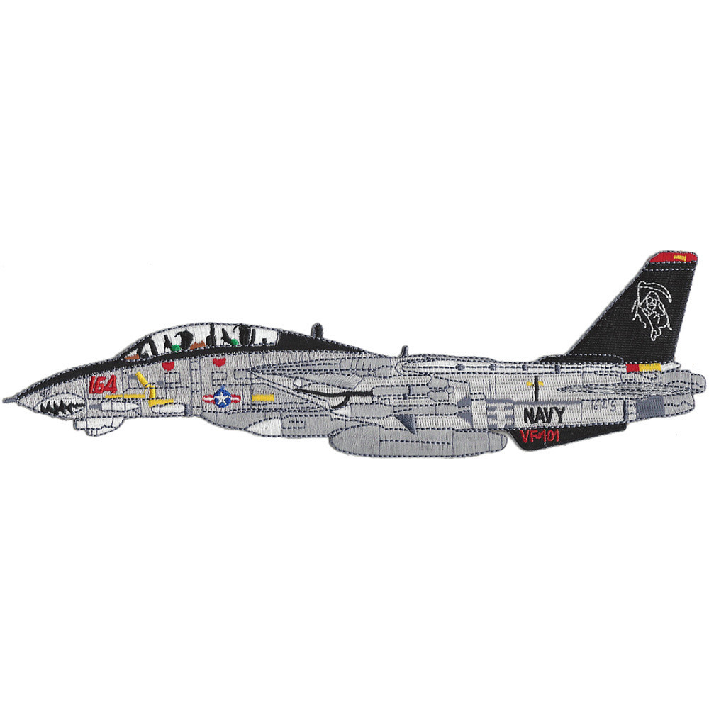 F-14B Tomcat VF-101 Detailed Side view Patch | Squadron Patches | Navy ...