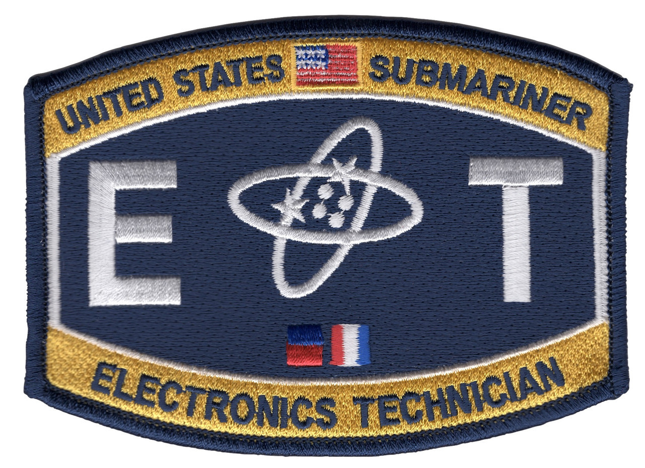 ET Deck Rating Submarine Electronics Technician Patch | Ratings Patches ...