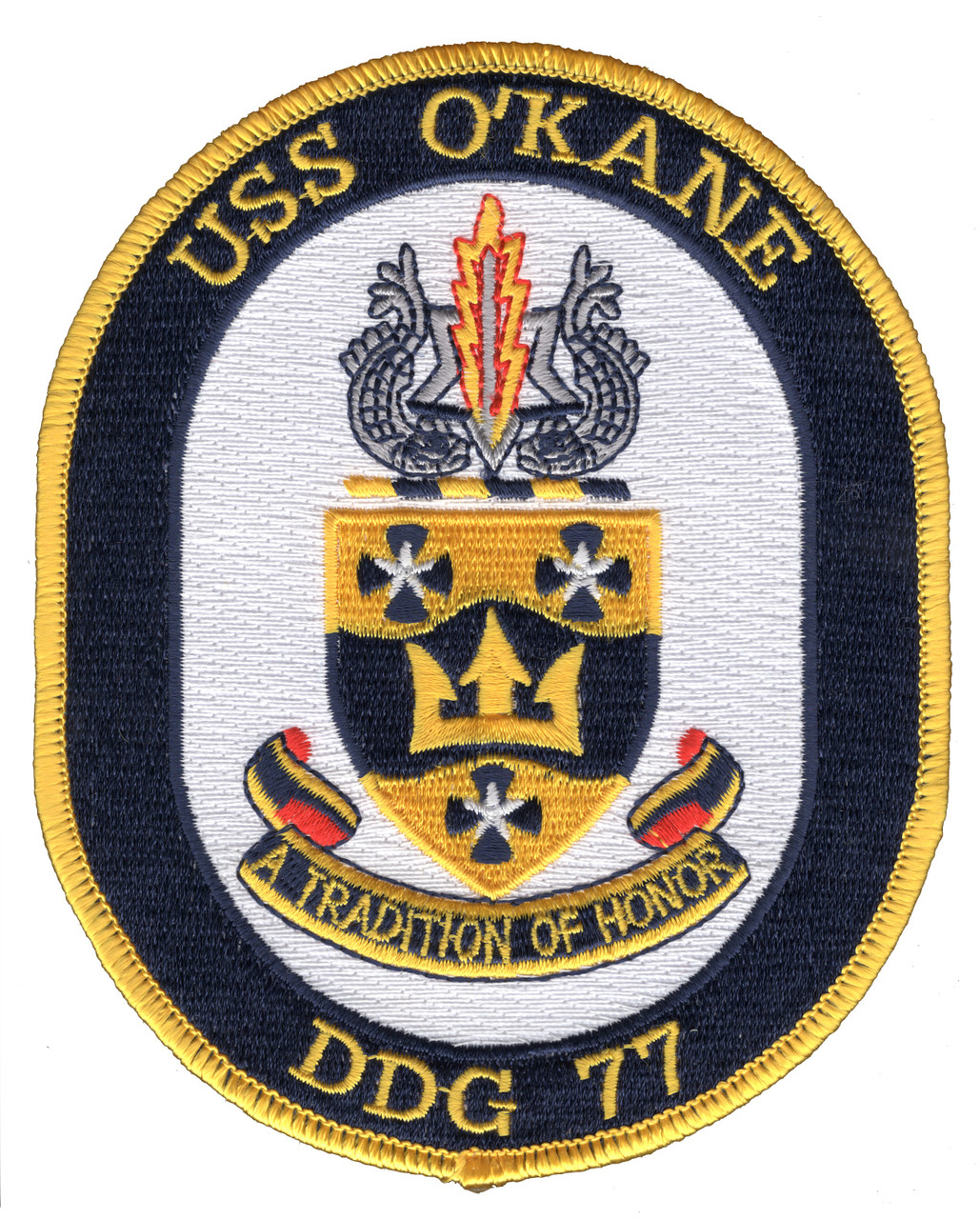 DDG-77 USS O'Kane MOH Patch | Destroyer Patches | Navy Patches ...