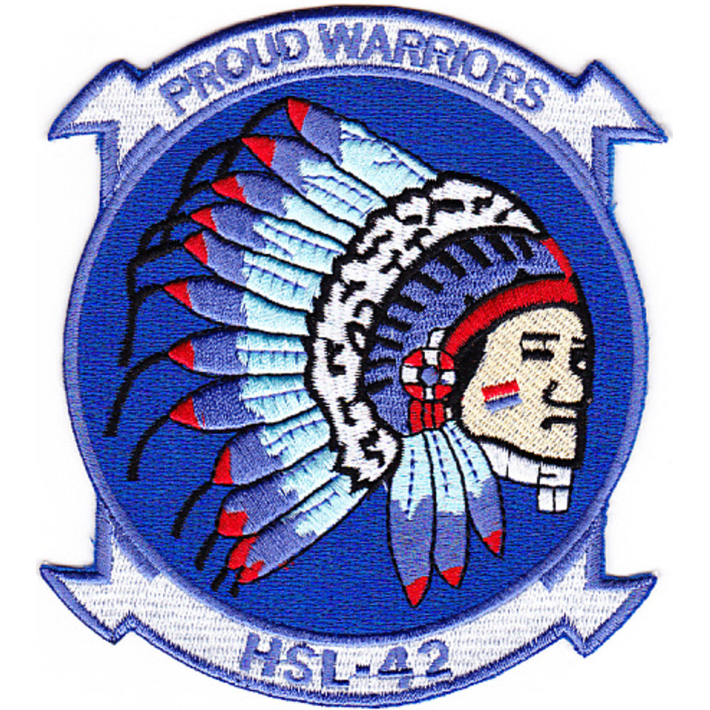 HSL-42 Patch Proud Warriors | Helicopter Patches | Navy Patches ...