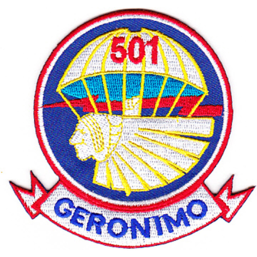 501st Airborne Infantry Regiment Patch Geronimo - Version E | Infantry ...