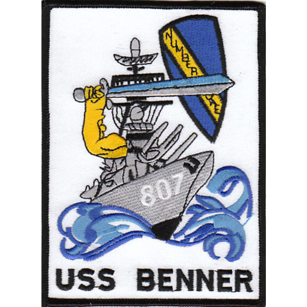 DD-807 USS Benner Patch - Version B | Destroyer Patches | Navy Patches ...