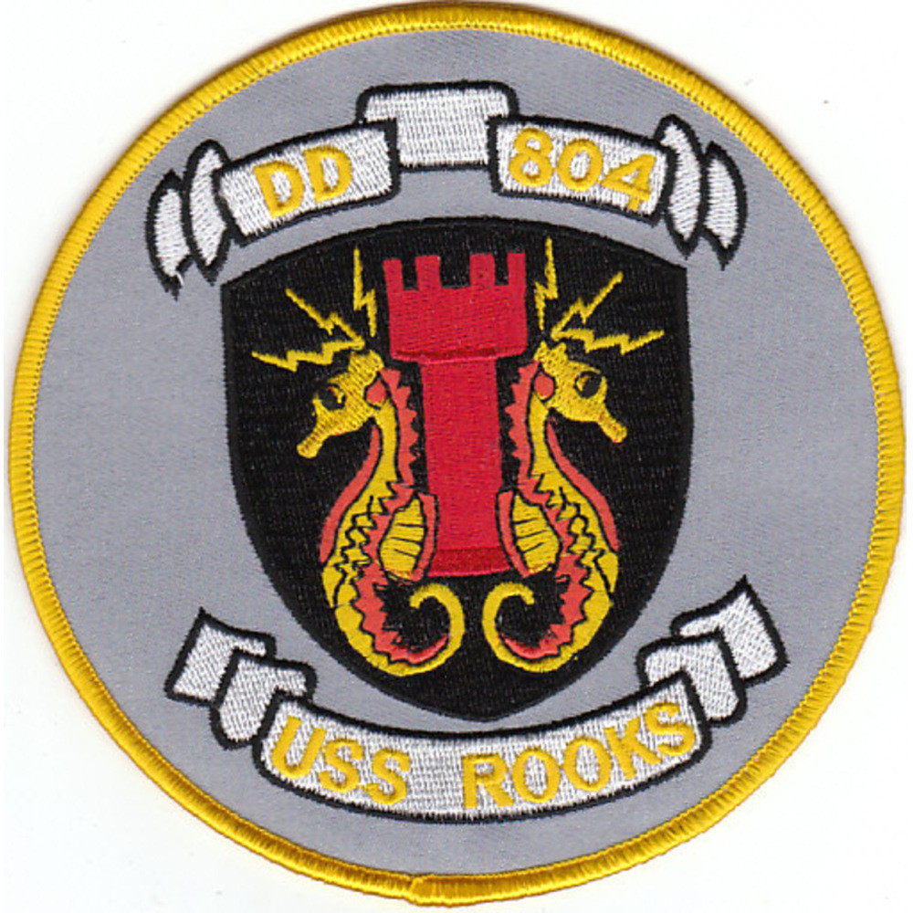 DD-804 USS Rooks Patch | Destroyer Patches | Navy Patches | Popular Patch
