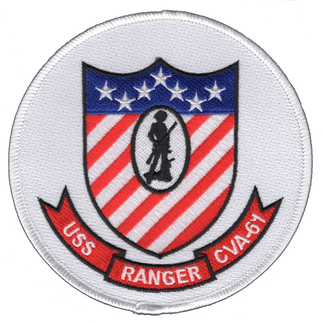 CVA-61 USS Ranger Patch - Version A | Aircraft Carrier Patches | Navy ...