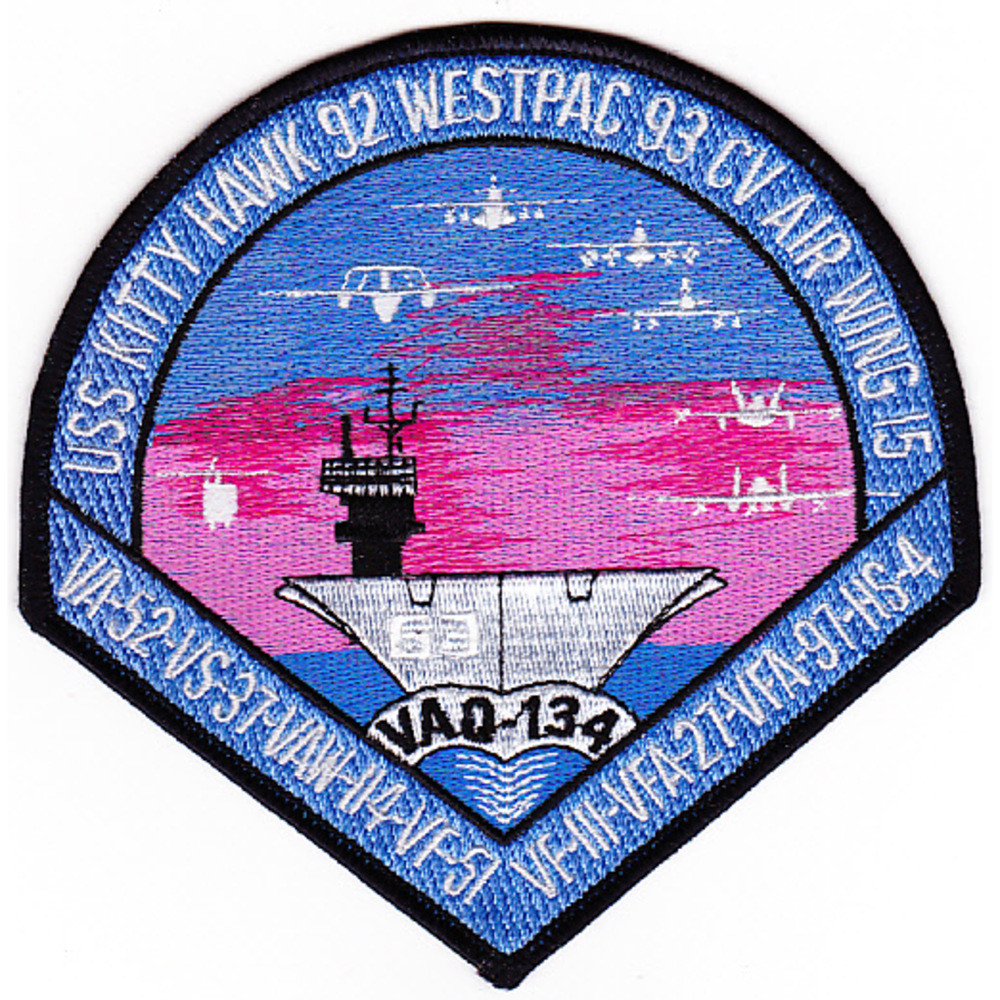 CV-63 USS Kitty Hawk 92 Westpac 93 Patch | Aircraft Carrier Patches ...