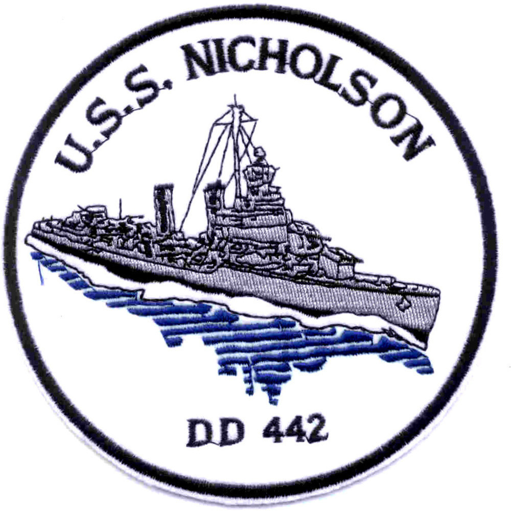 DD-442 USS Nicholson Patch | Destroyer Patches | Navy Patches | Popular ...
