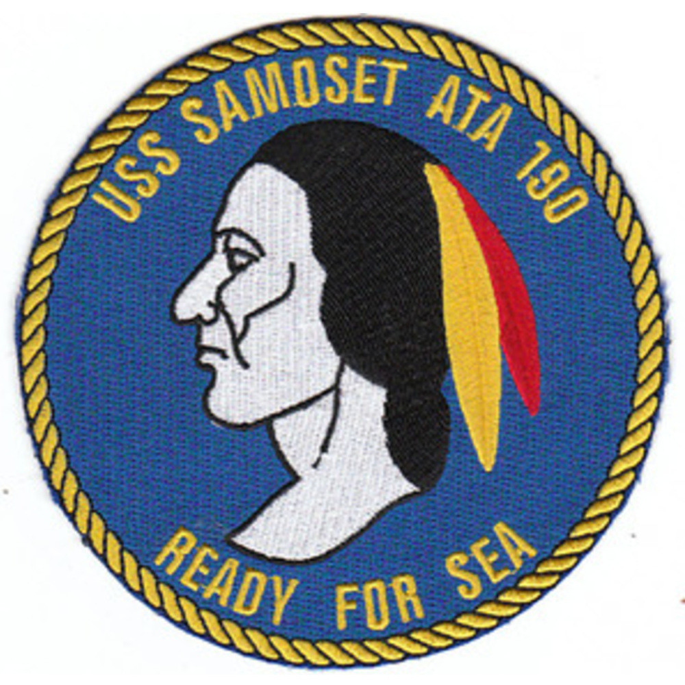 ATA-190 USS Samoset Patch | Auxiliary Ship Patches | Navy Patches ...