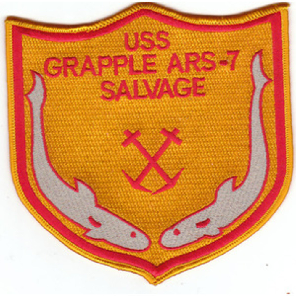 ARS-7 USS Grapple Patch | Auxiliary Ship Patches | Navy Patches ...