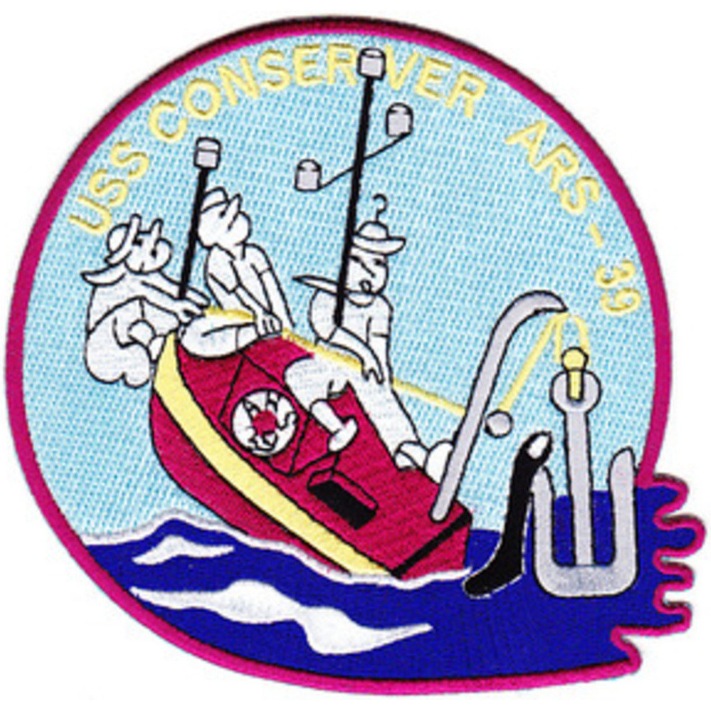 ARS-39 USS Conserver Patch | Auxiliary Ship Patches | Navy Patches ...