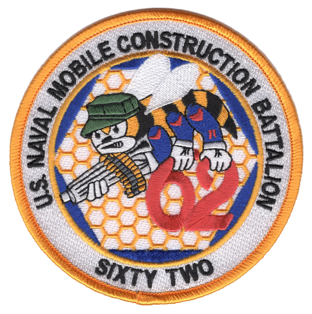 62nd NMCB Mobile Construction Battalion Patch | Seabee Patches | Navy ...