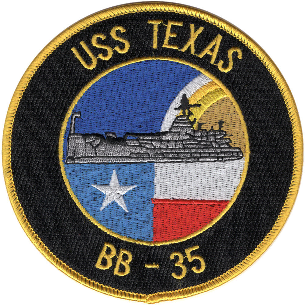 BB-35 USS Texas Patch | Ship Patches | Navy Patches | Popular Patch