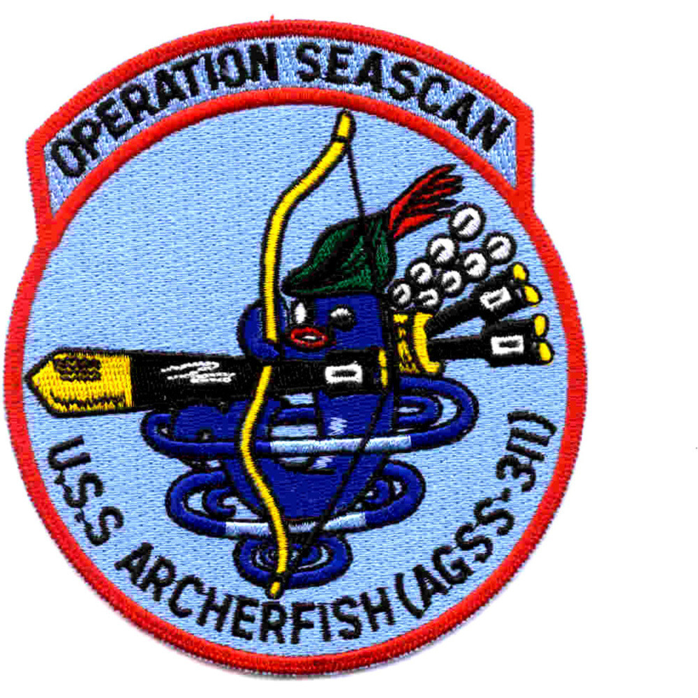 AGSS-311 Archerfish Operation Seascan Patch | Submarine Patches | Navy ...
