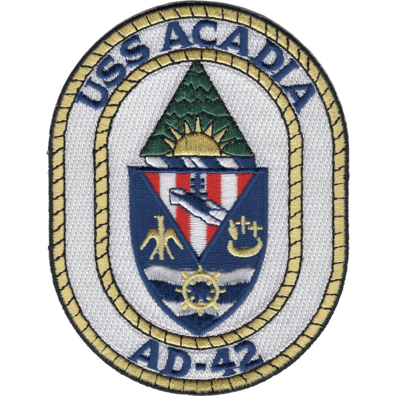AD-42 USS Acadia Patch | Auxiliary Ship Patches | Navy Patches ...