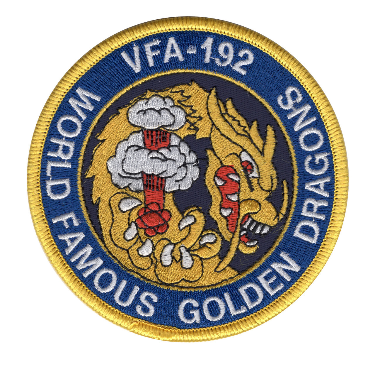VFA-192 Patch World Famous Golden Dragons | Squadron Patches | Navy ...