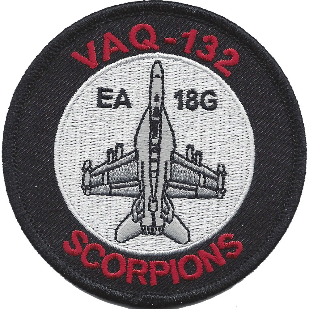 VAQ-132 EA-18G Scorpion Navy Squadron Patch | Popular Patch