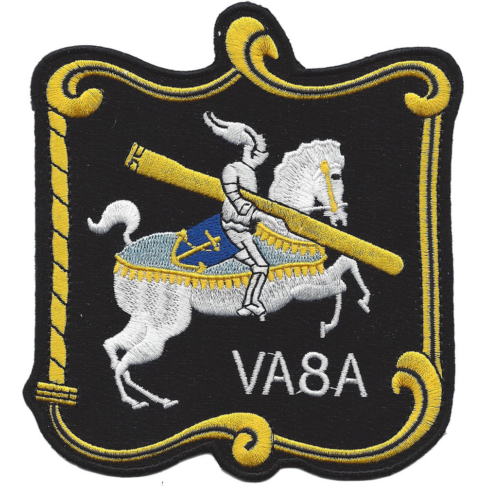 VA-8A Attack Squadron White Knight Patch | Squadron Patches | Navy ...