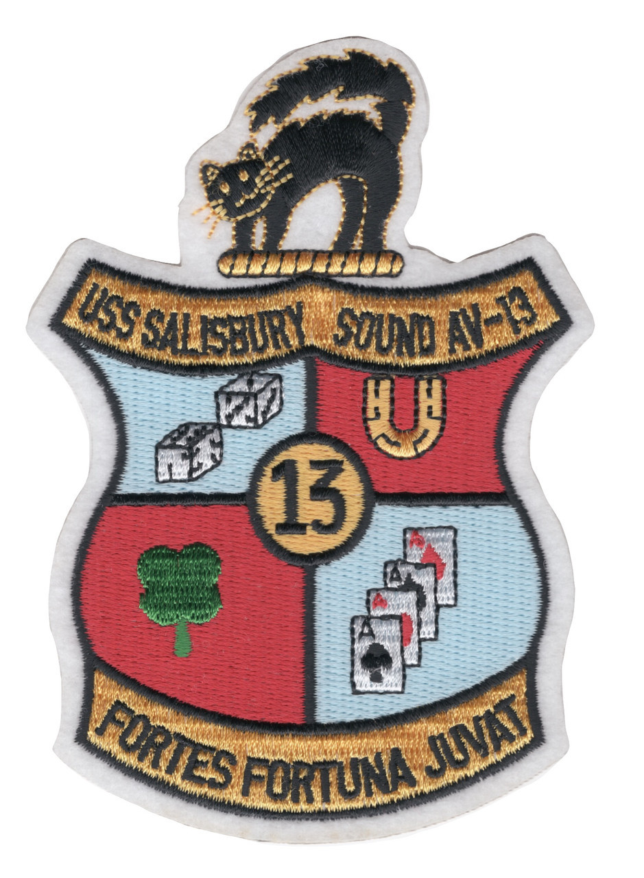 USS Salisbury Sound AV-13 Patch | Auxiliary Ship Patches | Navy Patches ...