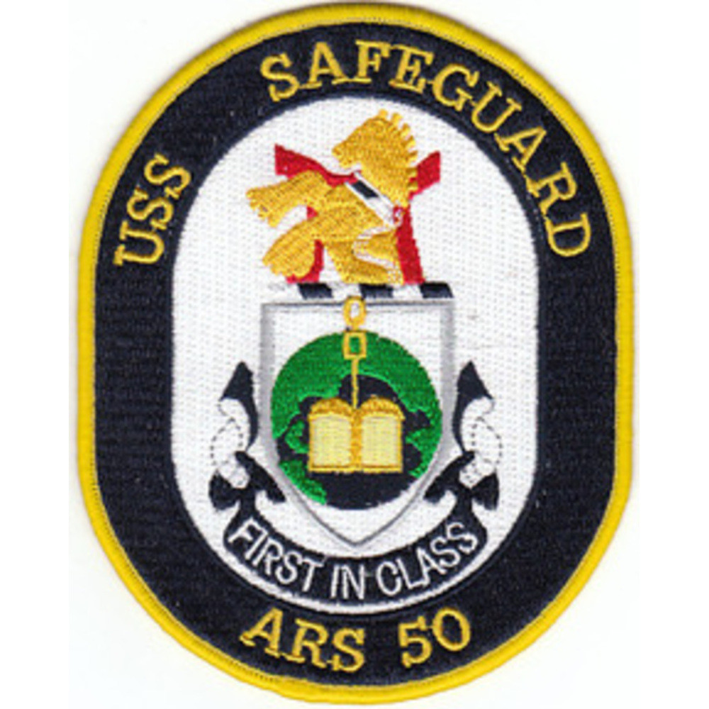 USS Safeguared ARS-50 Patch | Auxiliary Ship Patches | Navy Patches ...