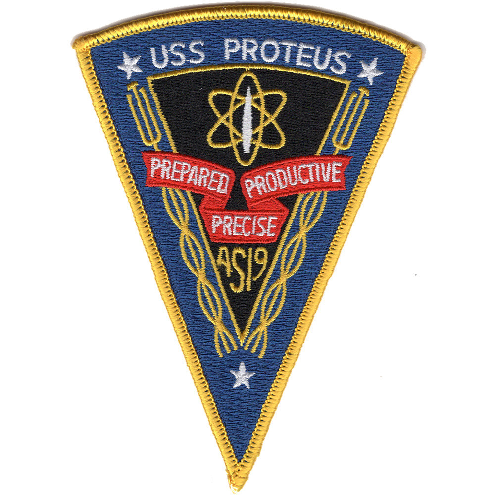 USS Proteus AS-19 Patch | Auxiliary Ship Patches | Navy Patches ...