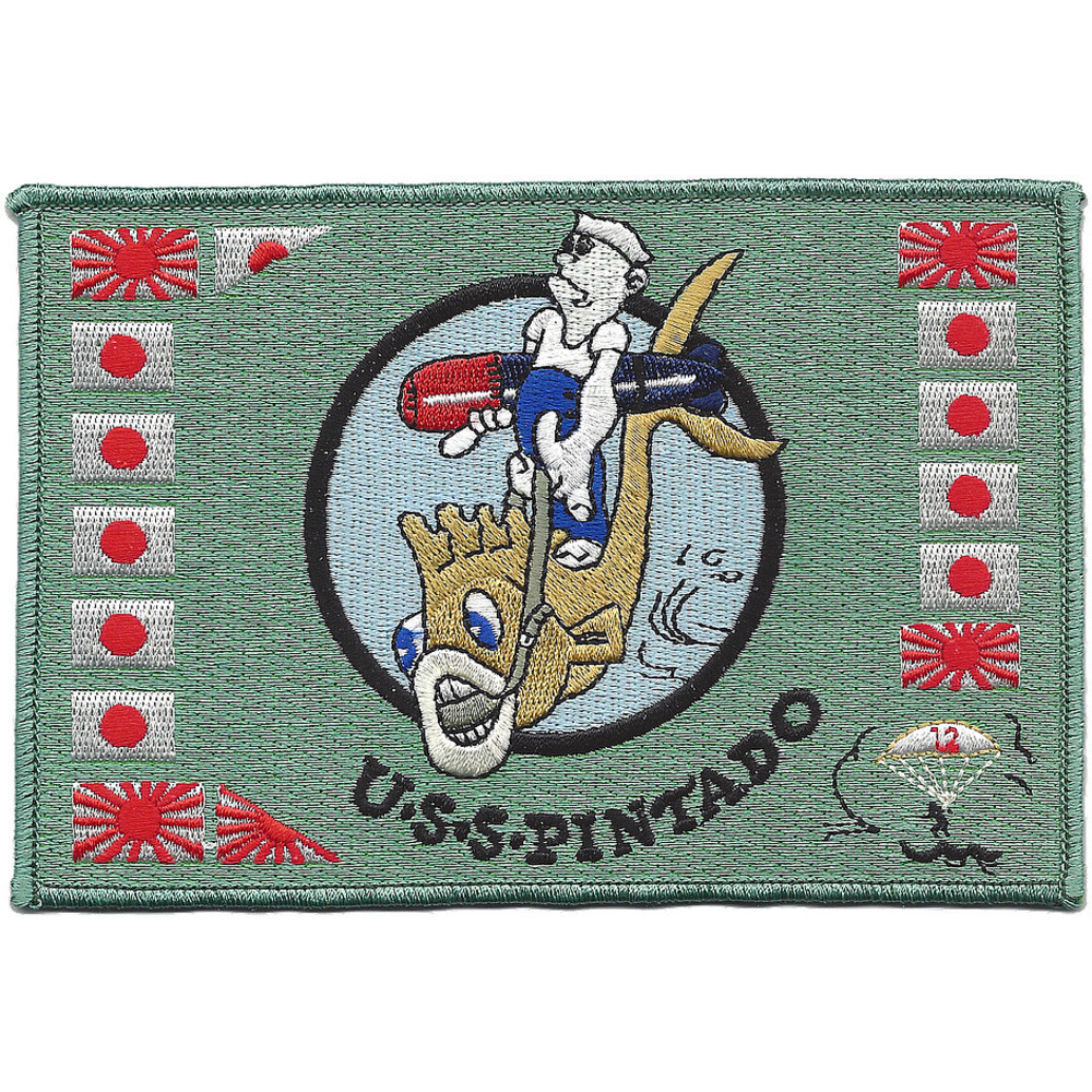 USS Pintado SS-387 Submarine Battle Flag Patch | Submarine Patches ...