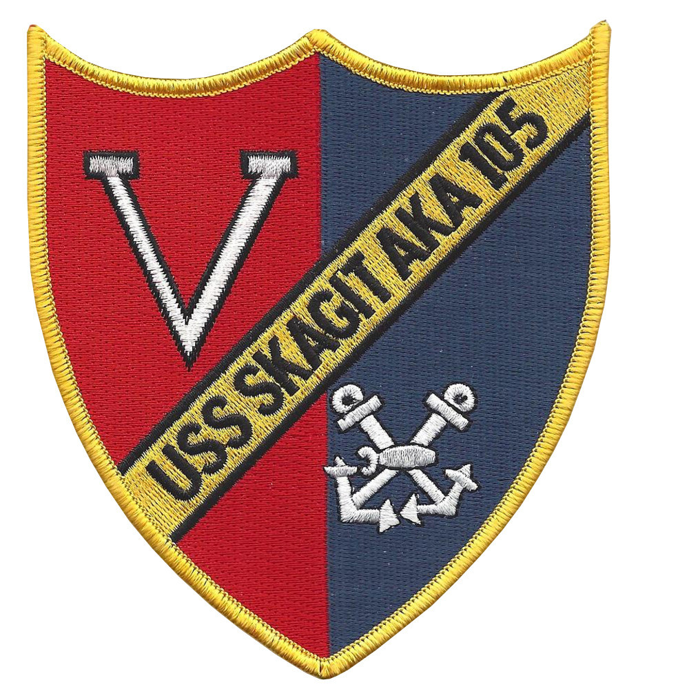 USS Skagit AKA-105 Attack Transport Patch | Auxiliary Ship Patches ...