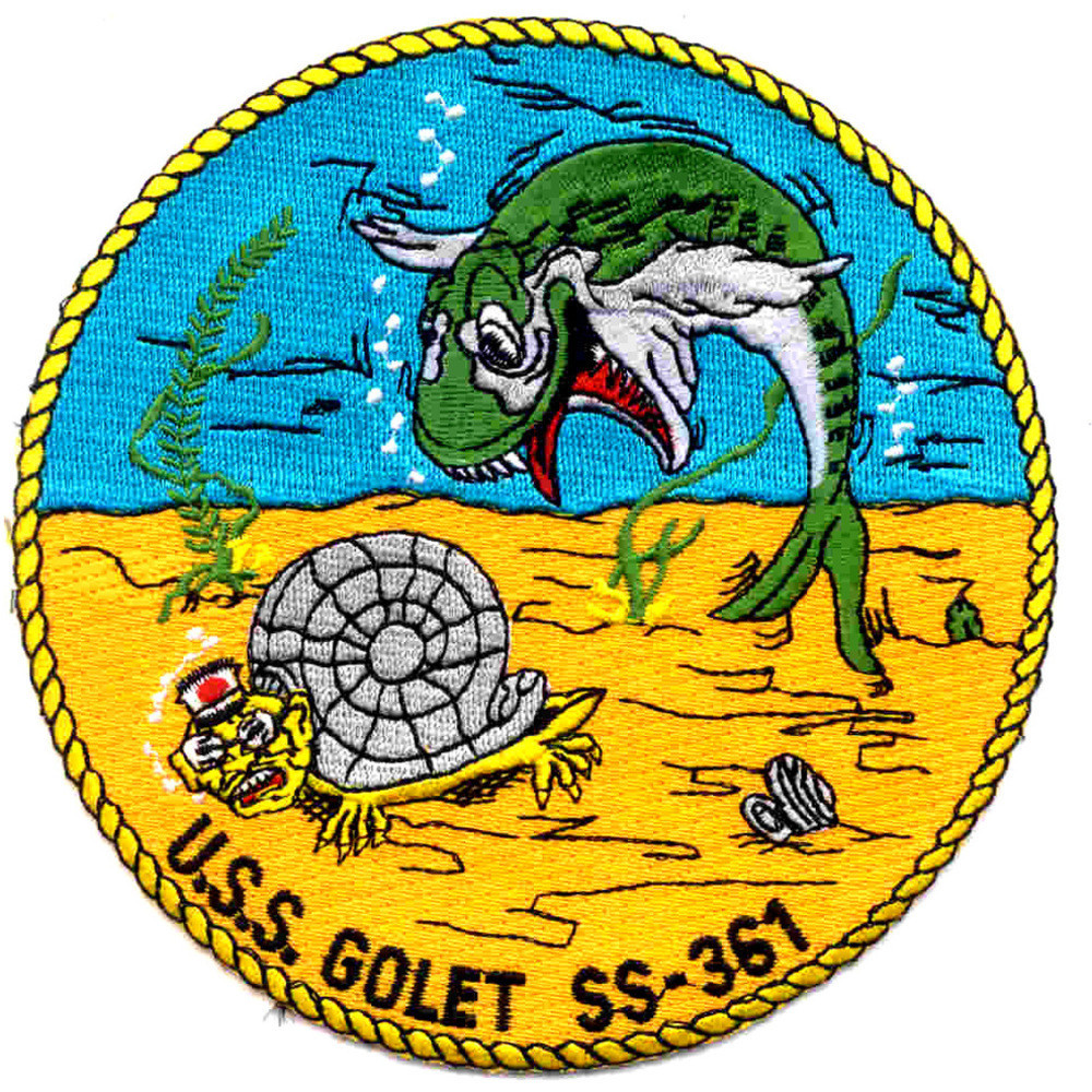 USS Golet SS-361 B Version Large Patch | Submarine Patches | Navy ...