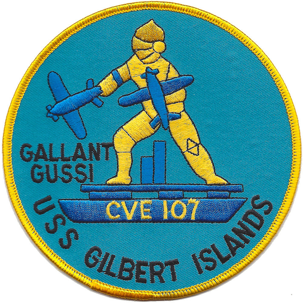 USS Gilbert Islands CVE-107 Patch | Aircraft Carrier Patches | Navy ...
