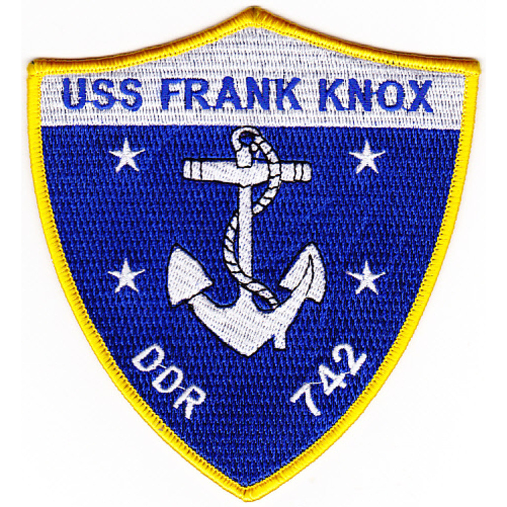 USS Frank Knox DDR-742 Radar Picket Destroyer Ship Patch | Destroyer ...