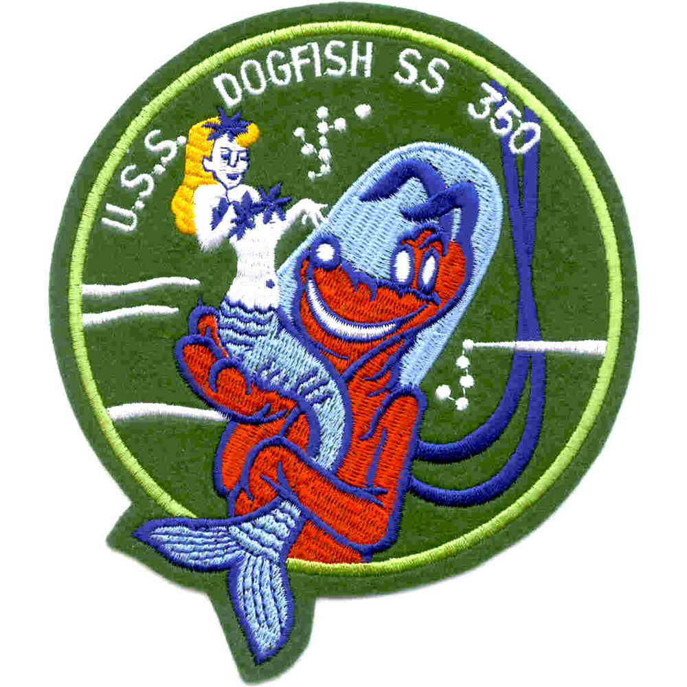 USS Dogfish SS-350 Patch - Large | Submarine Patches | Navy Patches ...