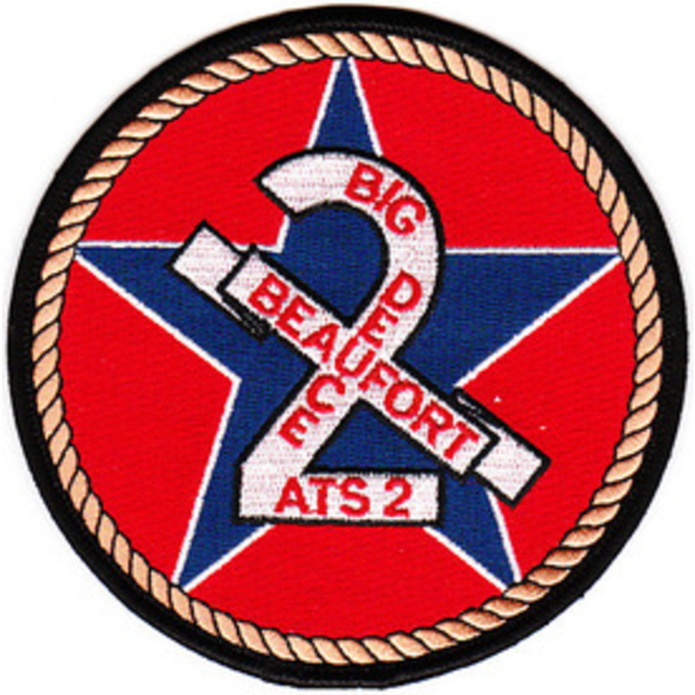 USS Beaufort ATS-2 Patch | Auxiliary Ship Patches | Navy Patches ...
