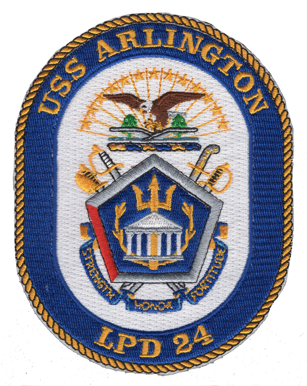 USS Arlington LPD-24 Amphibious Transport Dock Patch | Amphibious Ship ...
