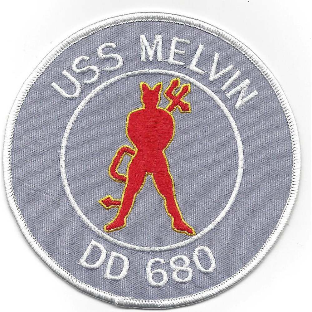 USS Melvin DD-680 Devil Patch | Destroyer Patches | Navy Patches ...