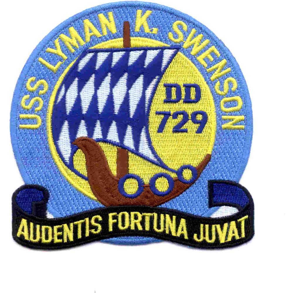 USS Lyman K. Swenson DD-729 Patch | Destroyer Patches | Navy Patches ...