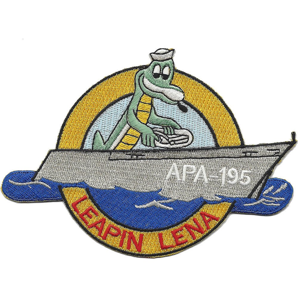 USS Lenawee Gator APA-195 Patch | Auxiliary Ship Patches | Navy Patches ...